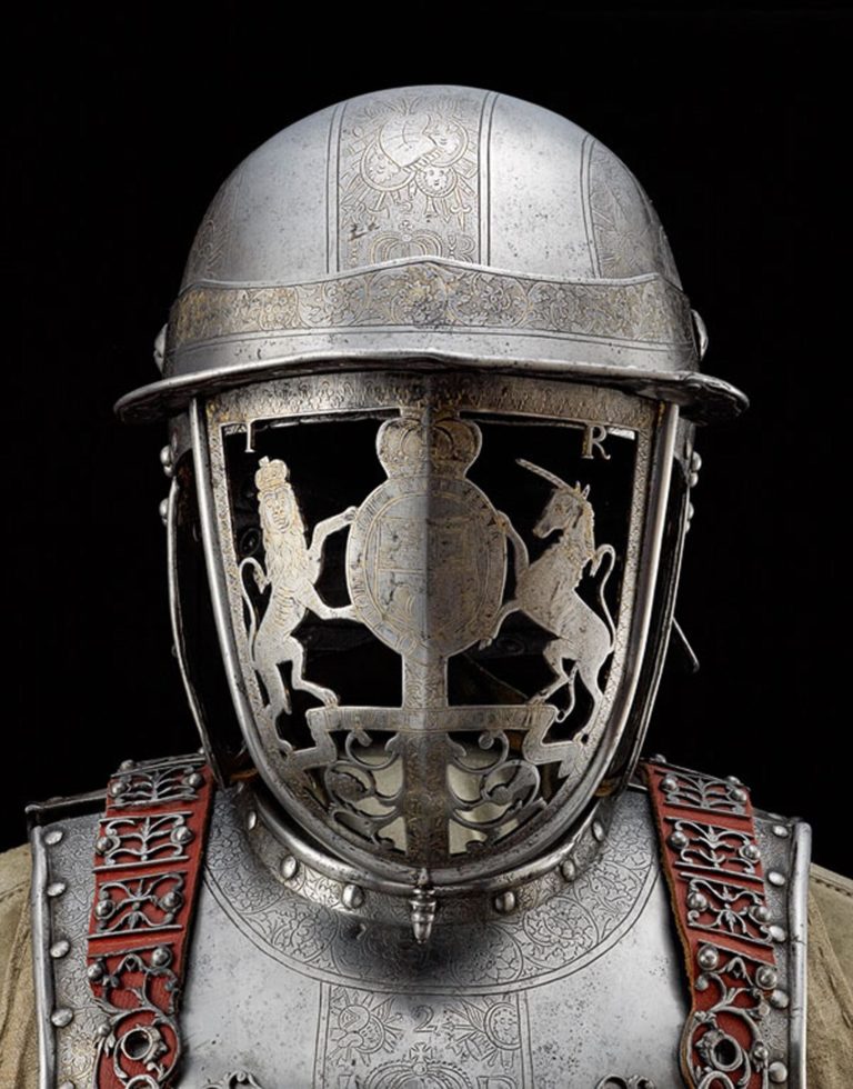 This is the last suit of armour ever made for a British monarch ...