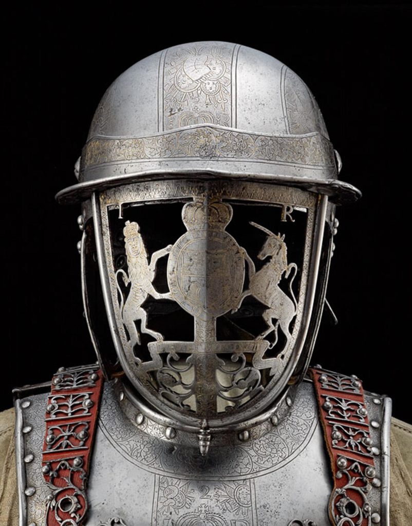 This is the last suit of armour ever made for a British monarch ...