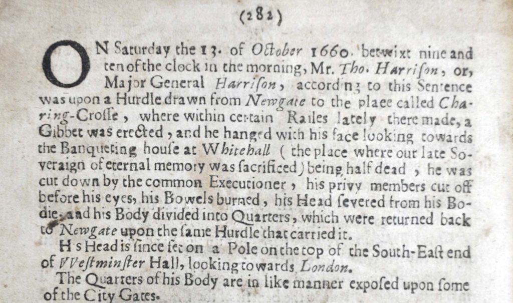 The book that chronicled the bloody revenge of Charles II – Museum Crush