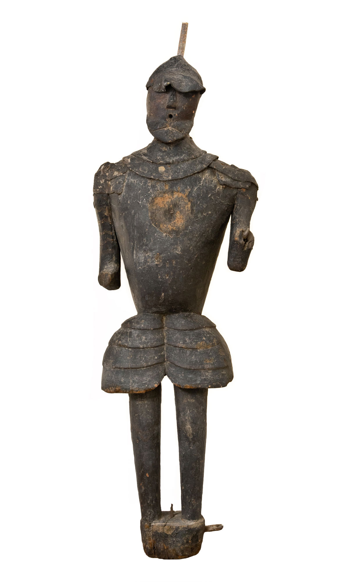 This medieval wooden knight was discovered in a tower at Lincoln ...