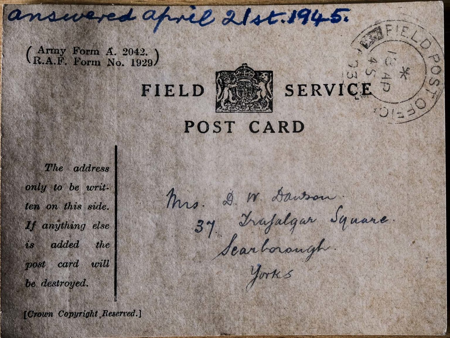 Huge cache of Scarborough soldier’s letters reveals life in WWII ...