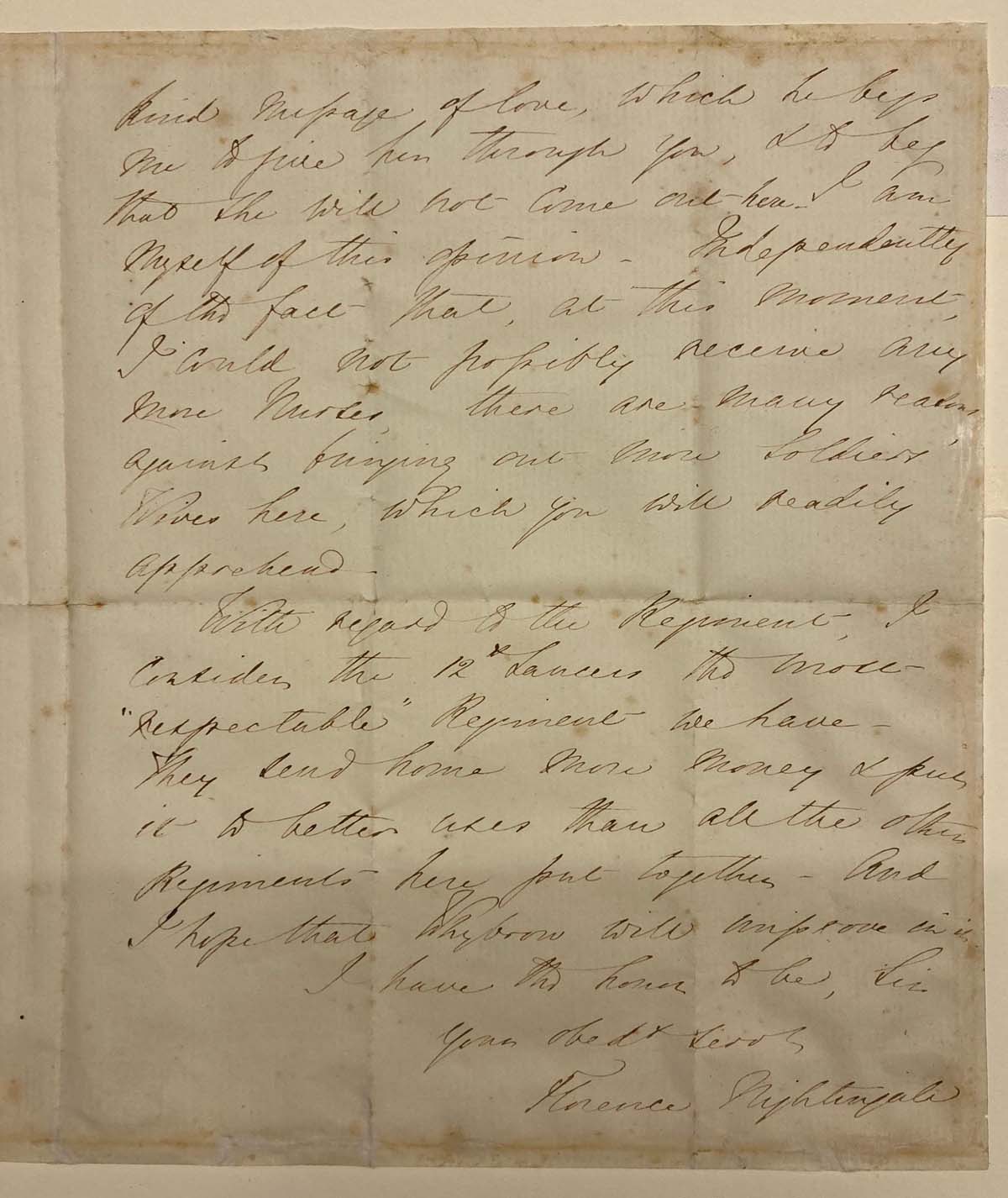 The Florence Nightingale letter illuminating Victorian lives – Museum Crush