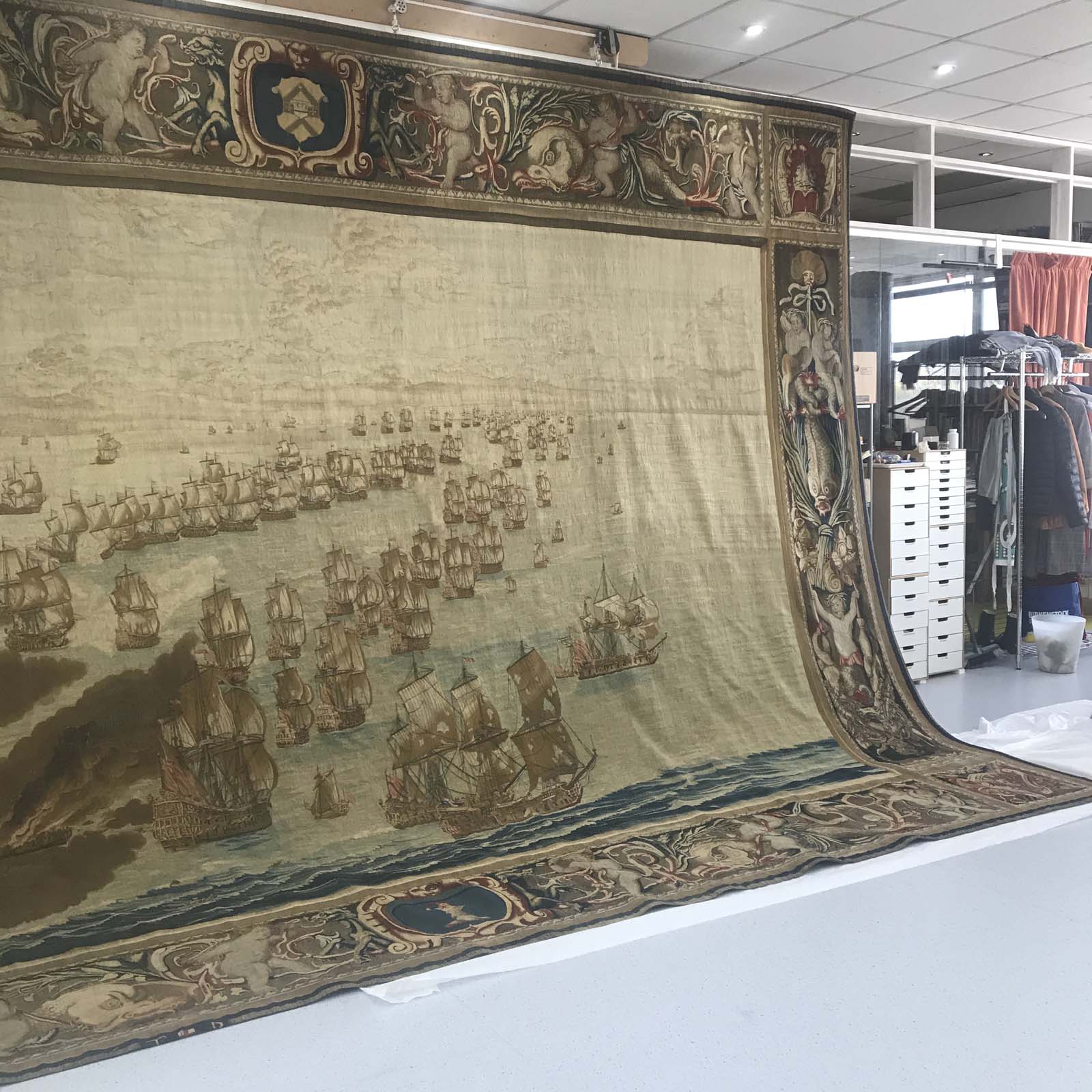 The Solebay Tapestry: A closer look at a monumental naval artwork ...