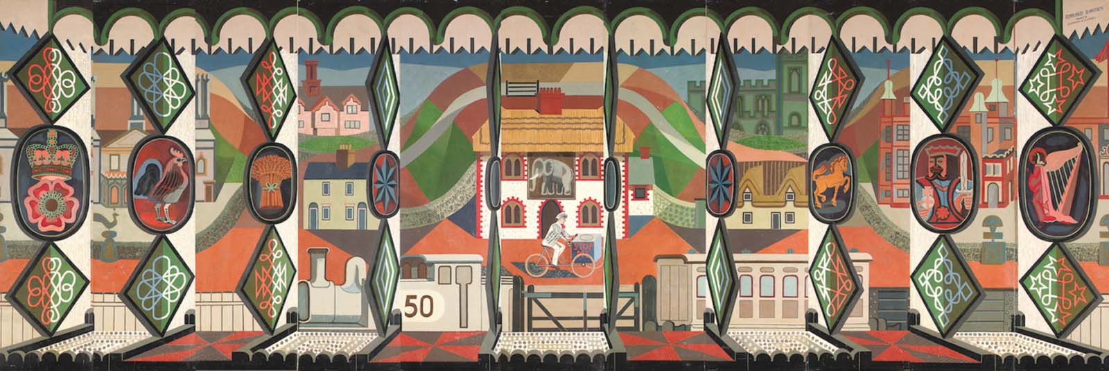 A Bawden-Piper pair of mid century murals reunited at Waddesdon ...