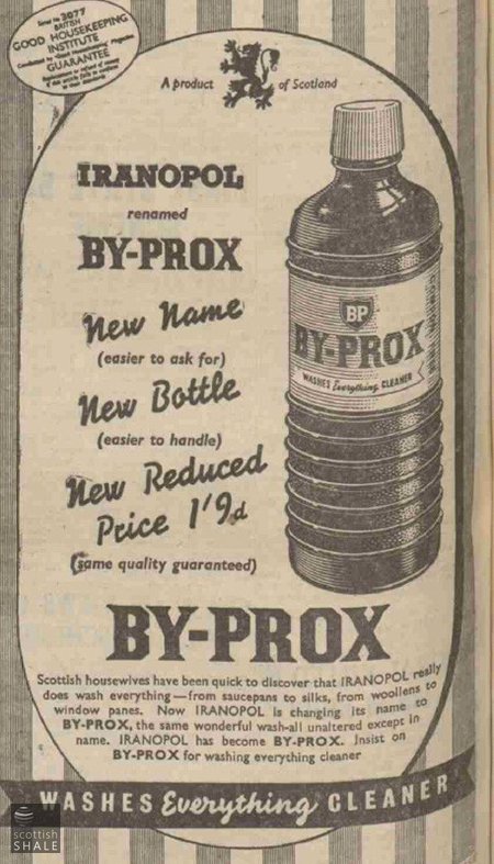 Stories from the Scottish Shale Museum: wonder soap and the By-Prox ...